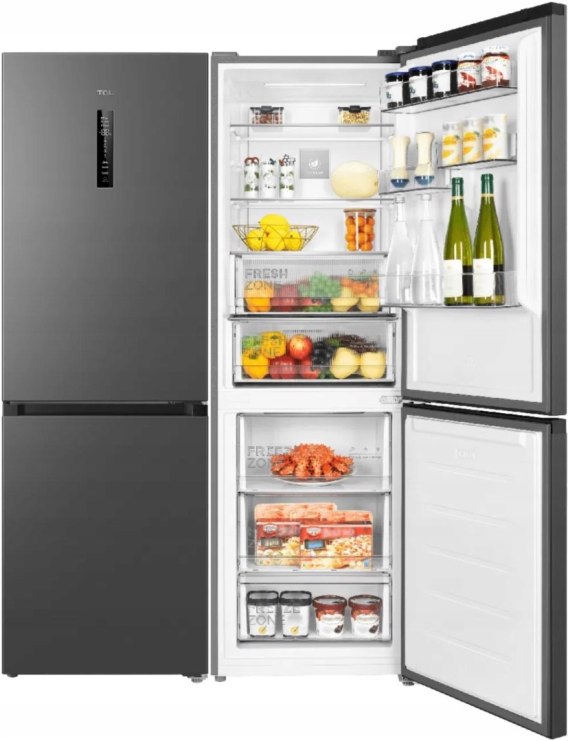 LODÓWKA TCL RP340BSD0 340 L Inwerter, Total No Frost, Metal Cool ...